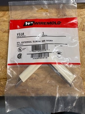 WIREMOLD STL EXTERNAL ELBOW 500 IVORY # V518 | eBay