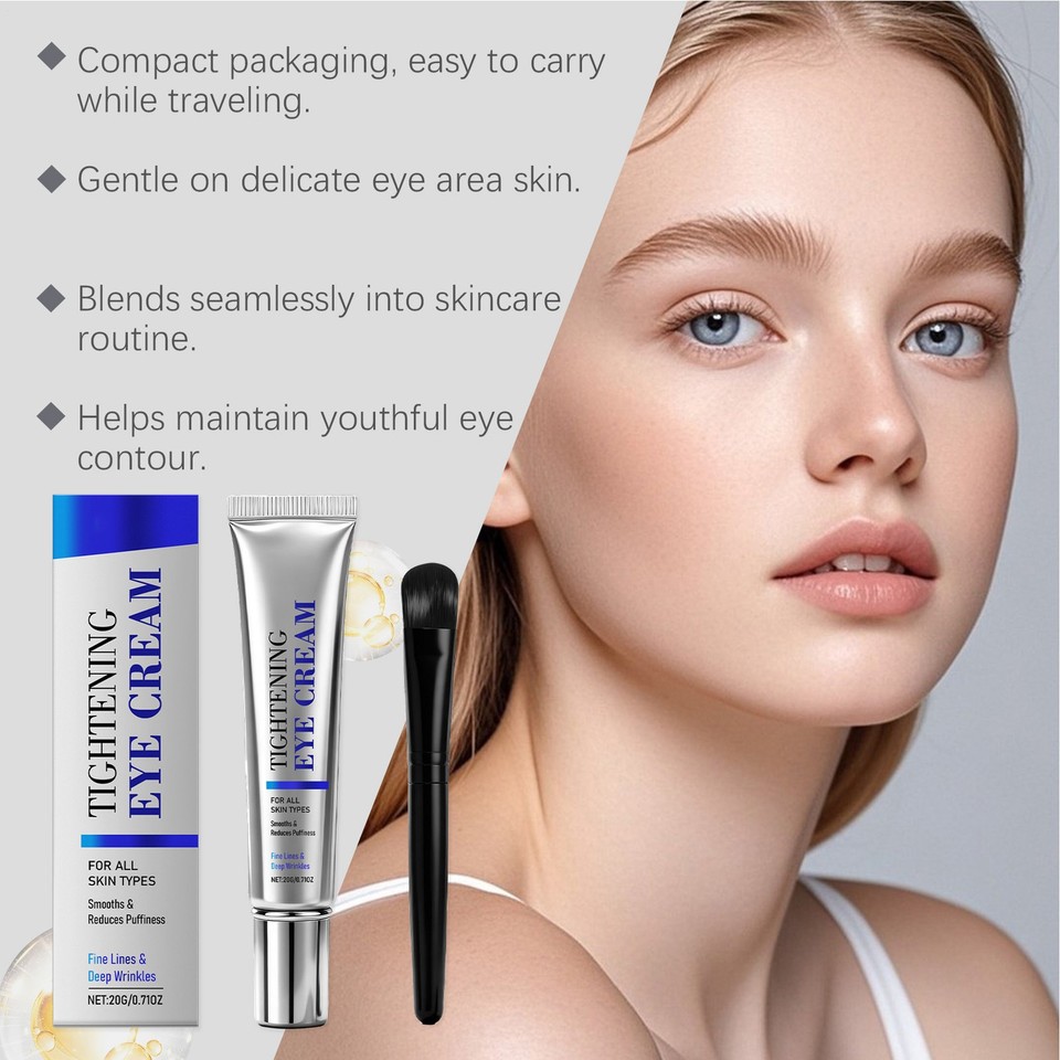 Under Eye Cream 20g Smoothing Moisturizer Eye Care Cream With Brush ...