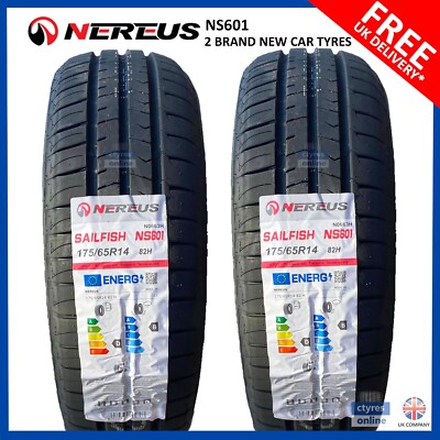 2X New 175 65 14 NEREUS NS601 82H 175/65R14 1756514 *B WET GRIP* (2 ...