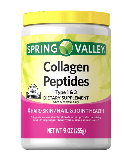 Spring Valley Collagen Peptides Type 1 & 3 Dietary Supplement 9 oz | eBay