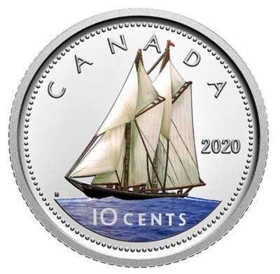 🇨🇦 New rare colored silver dime! Canada 10 cents coin, Silver Proof ...