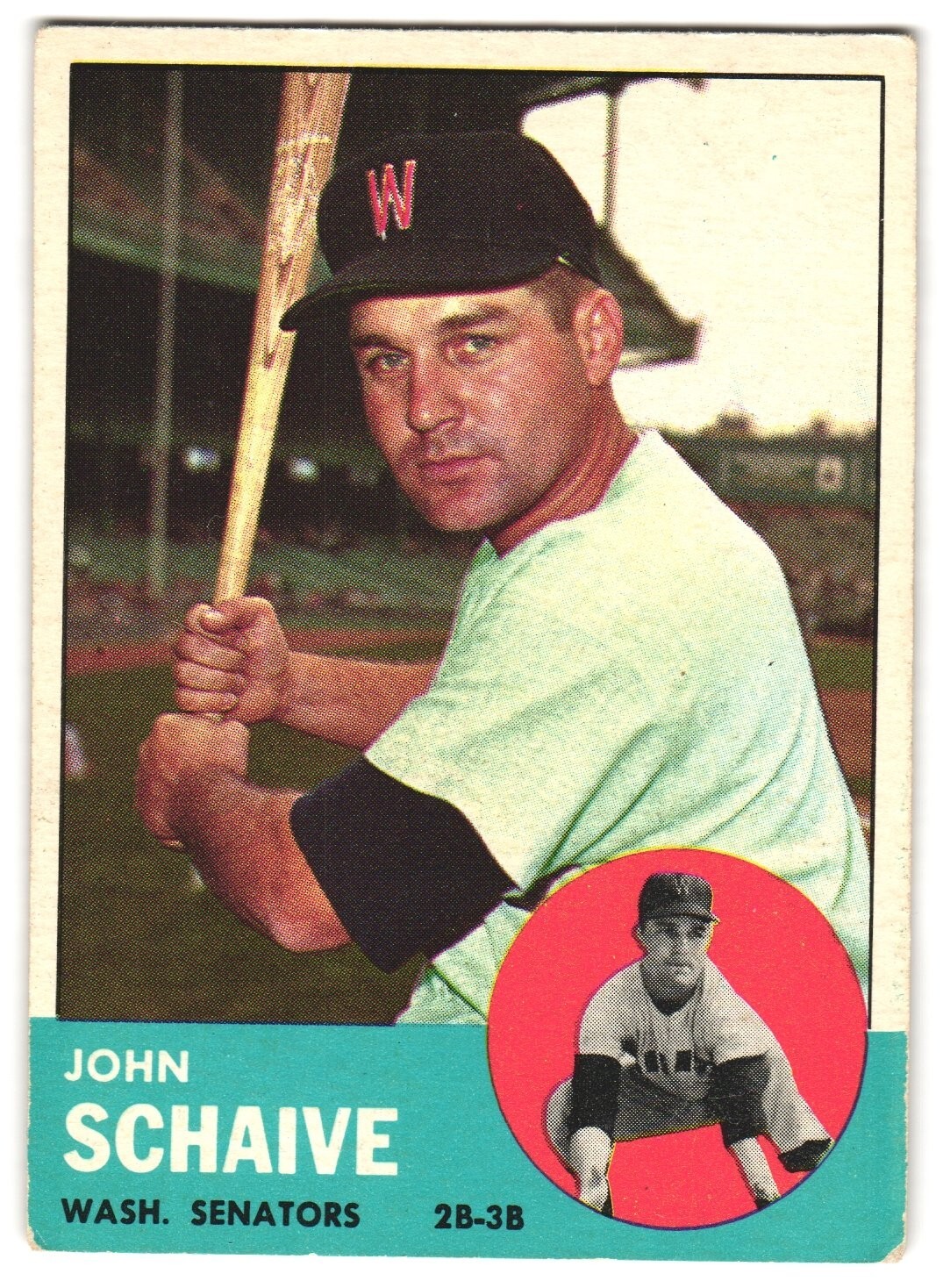 John Schaive Topps 1963 ML Baseball Trading Card # 356 Set Filler | eBay