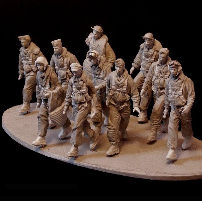 1/35 Scale Resin Figures Model Kit 10 Ancient WW Soldiers Unpainted ...