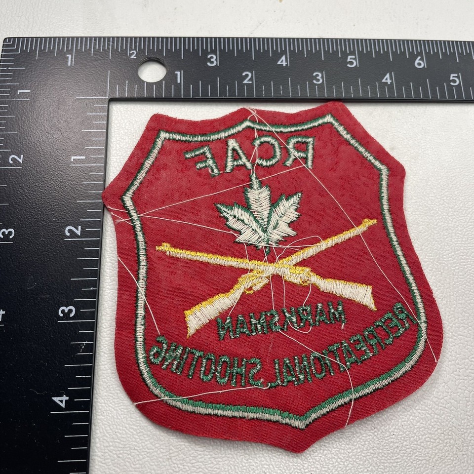 Vtg RCAF MARKSMAN RECREATIONAL SHOOTING Gun Shooting Patch 32D6 | eBay