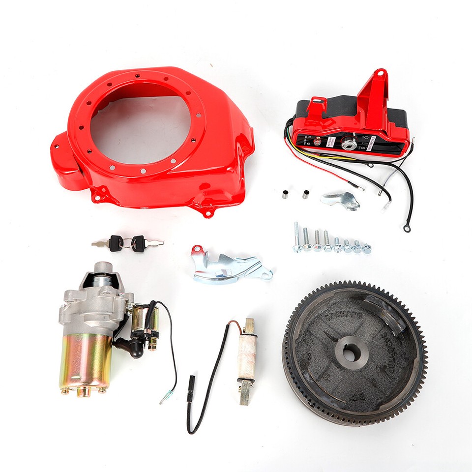 For Honda GX160 5.5HP GX200 6.5HP Electric Start Kit Flywheel Shroud ...