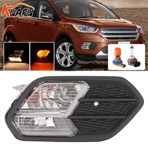KUAFU Bumper Fog Light Cover Bezel Passenger Side For Ford Escape Kuga ...
