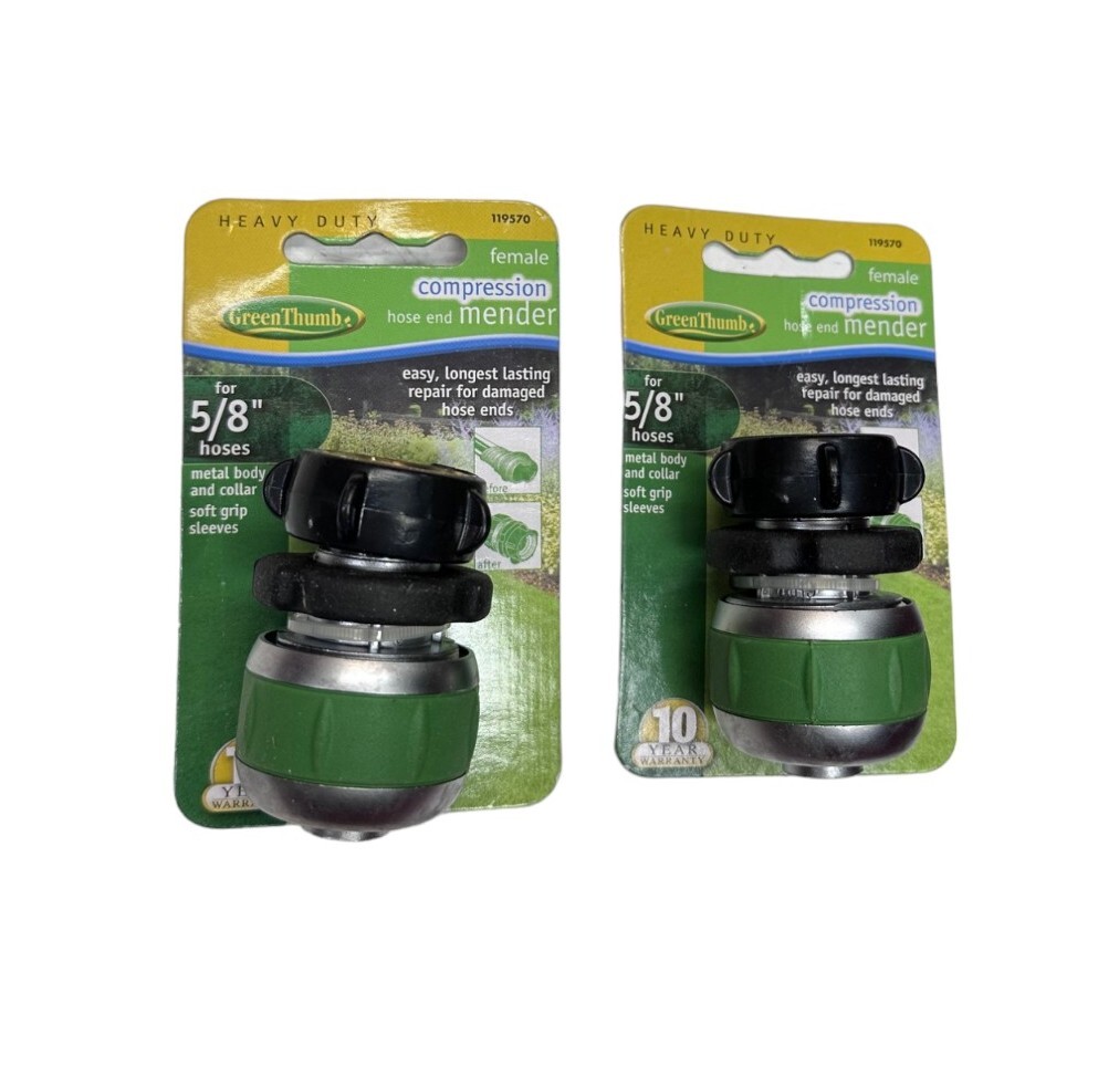 NEW Green Thumb 119570 Female Compression Hose End Mender (LOT OF 2 ...