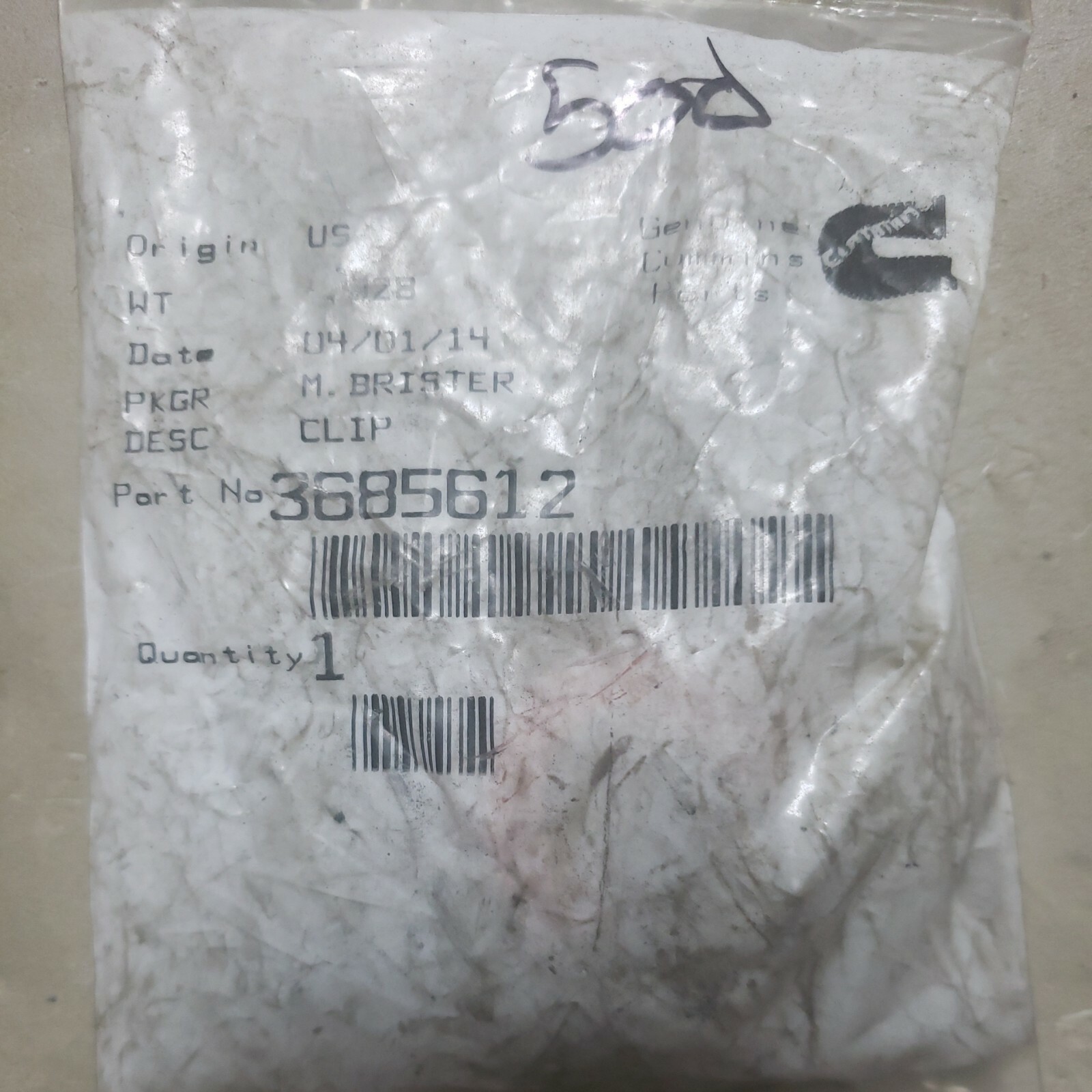 CUMMINS Genuine Factory Replacement OEM ENGINE PARTS CLIP 3685612 | eBay