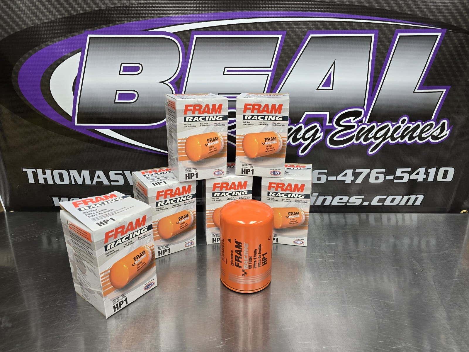 NEW Set Of 6 Fram HP1 Oil Filter High Performance Ford /Mopar Tall Spin ...