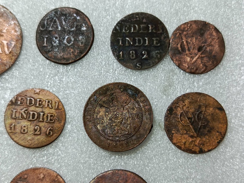 EB42A - Lot 15 Coins VOC COLONIAL Duit Batav Dutch Netherland | eBay