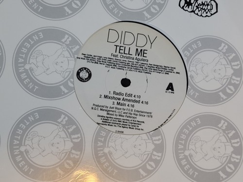 Diddy Christina Aguilera Tell Me Vinyl Record Single 12” Promo 2006 ...
