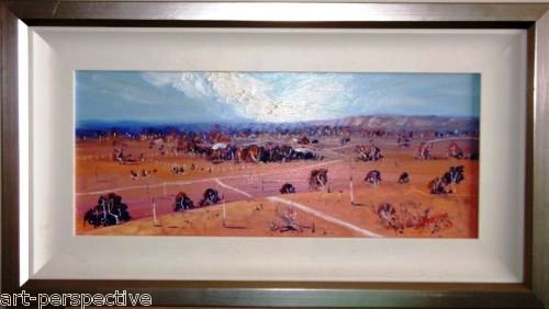 Renowned Australian Artist Ken Farrow original oil titled 'Western ...