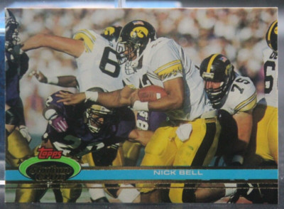 Nick Bell (Raiders/Iowa Hawkeyes/RC) - 1991 Topps Stadium Club #116 | eBay