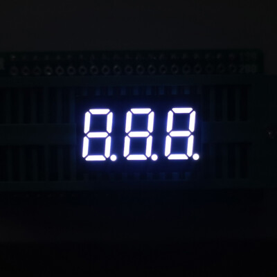 1pc 0.36" White LED 0.36 inch 3 Digit 7 Segment Display Common Cathode ...