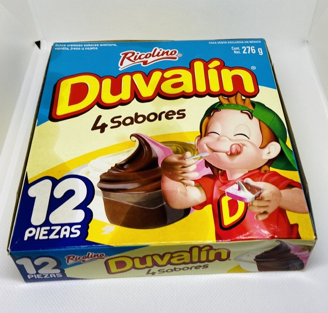 Duvalin RICOLINO Strawberry and Hazelnut Flavor 18 Pcs Mexican Candy ...
