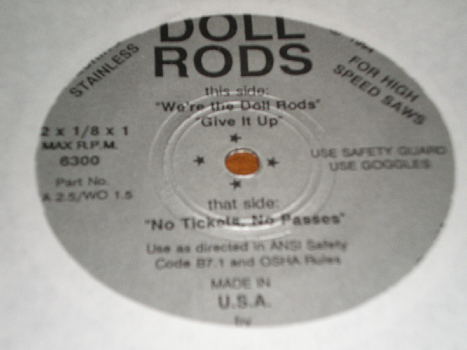 Demoltion Doll Rods 7" We're The Doll Rods | eBay