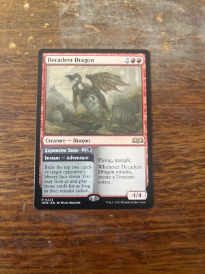 MTG Trading Card- Decadent Dragon - WOE Wilds of Eldraine | eBay