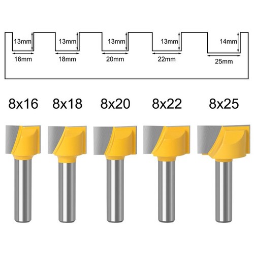 Router Bit Bit 8*16mm 8*18mm 8*20mm 8*22mm 8mm Bottom Cutter Engraving ...