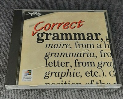 Correct Grammar Windows Software CD-ROM CIB , SOFT KEY 1993, VG DISC 🆓️ ...