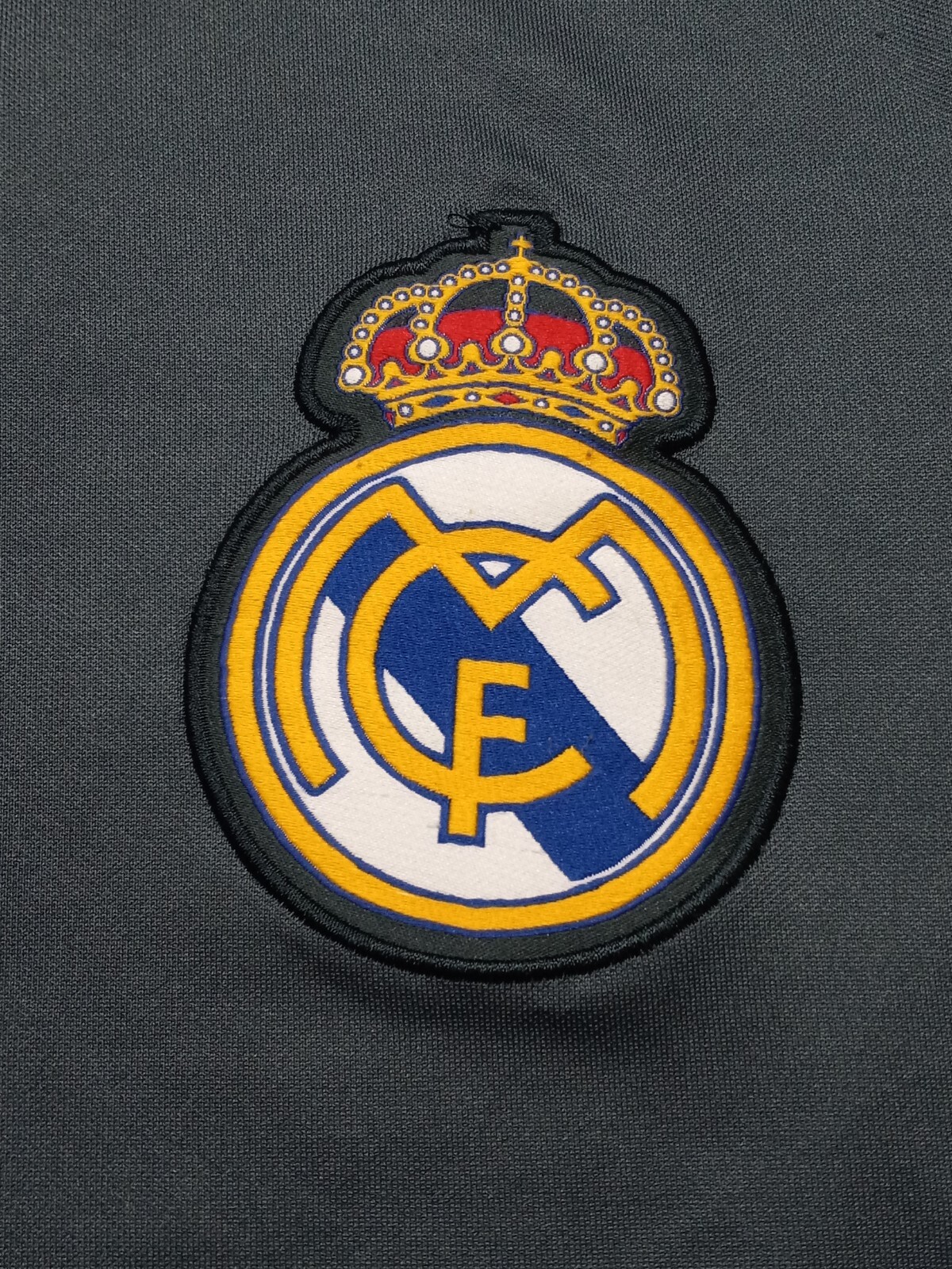 Real Madrid MCF Soccer Jersey Size Medium Gray/Green Short Sleeve | eBay