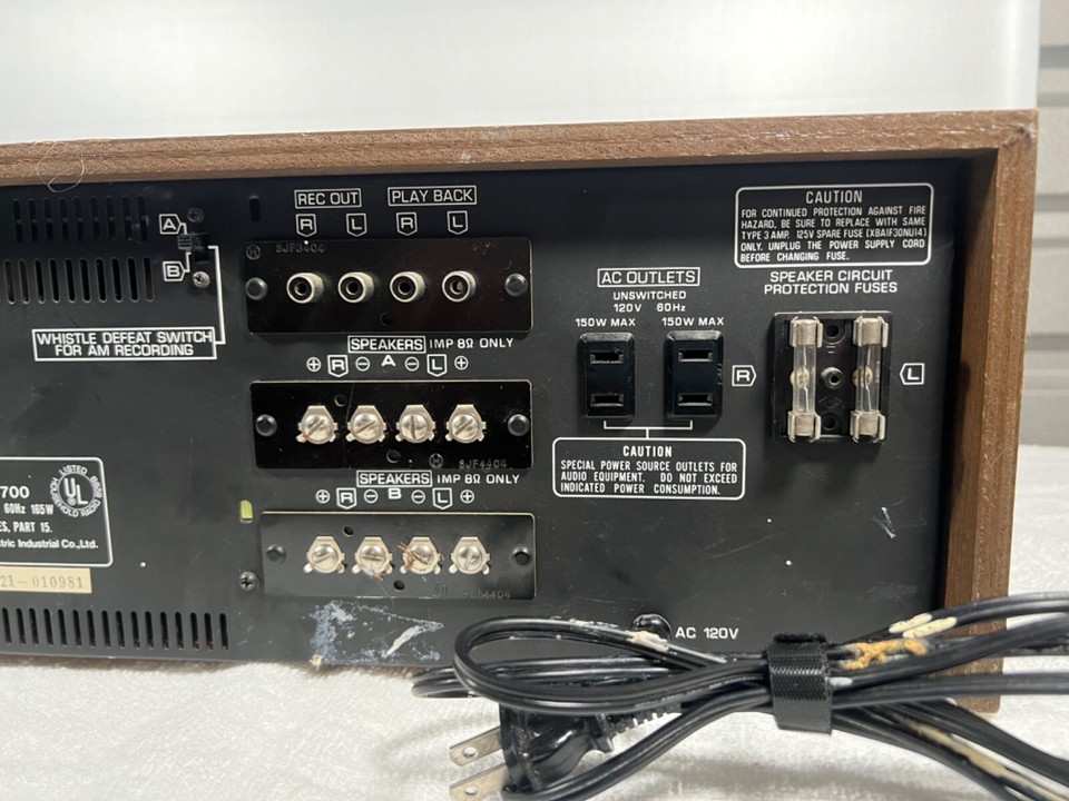 Vintage Panasonic RA-6700 Stereo Receiver Cassette Deck Combo POWERS ...