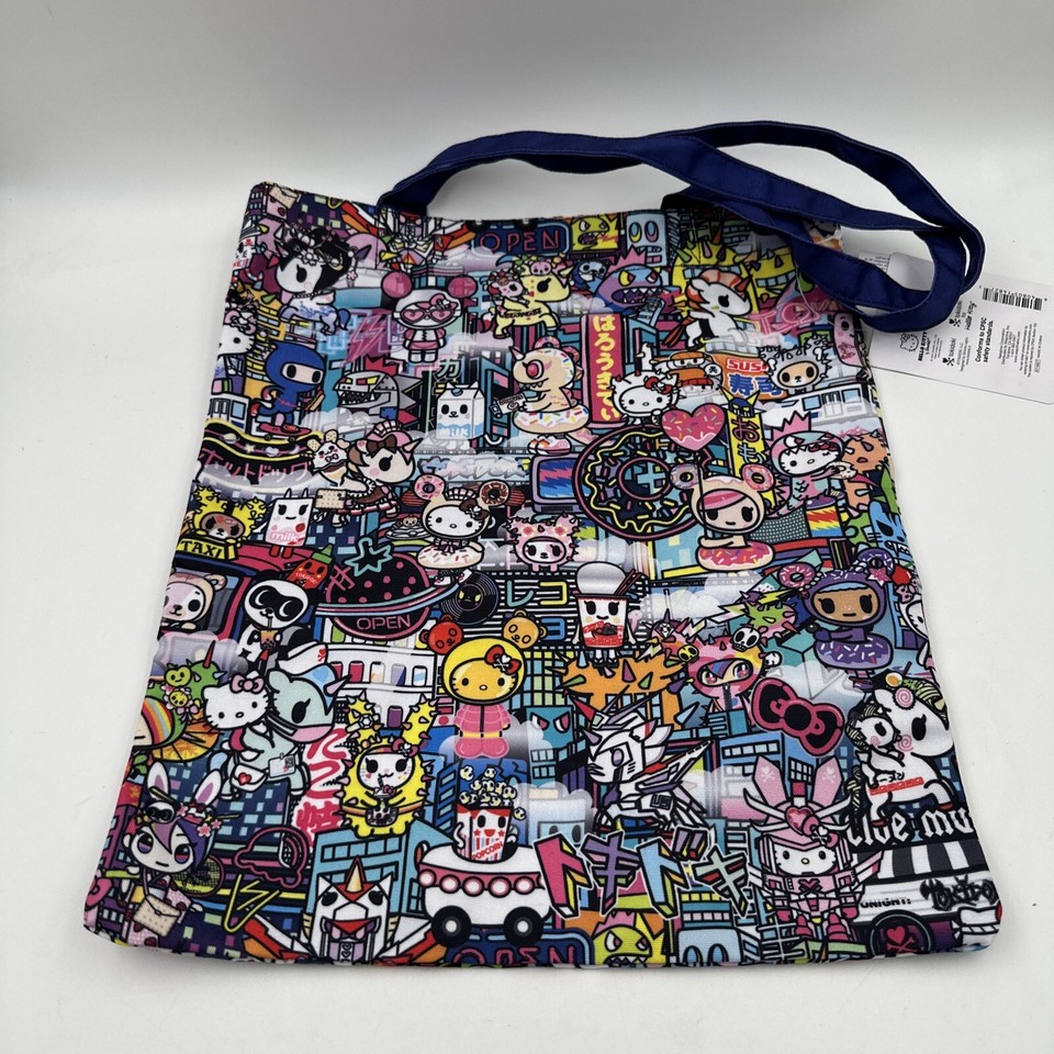 Tokidoki x Hello Kitty Midnight Metropolis Tote Bag (F6) | eBay