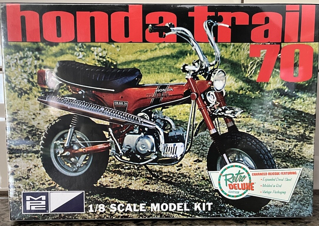 MPC Honda Trail 70 Mini Bike Model Kit Factory Sealed Box 1:8 Scale ...