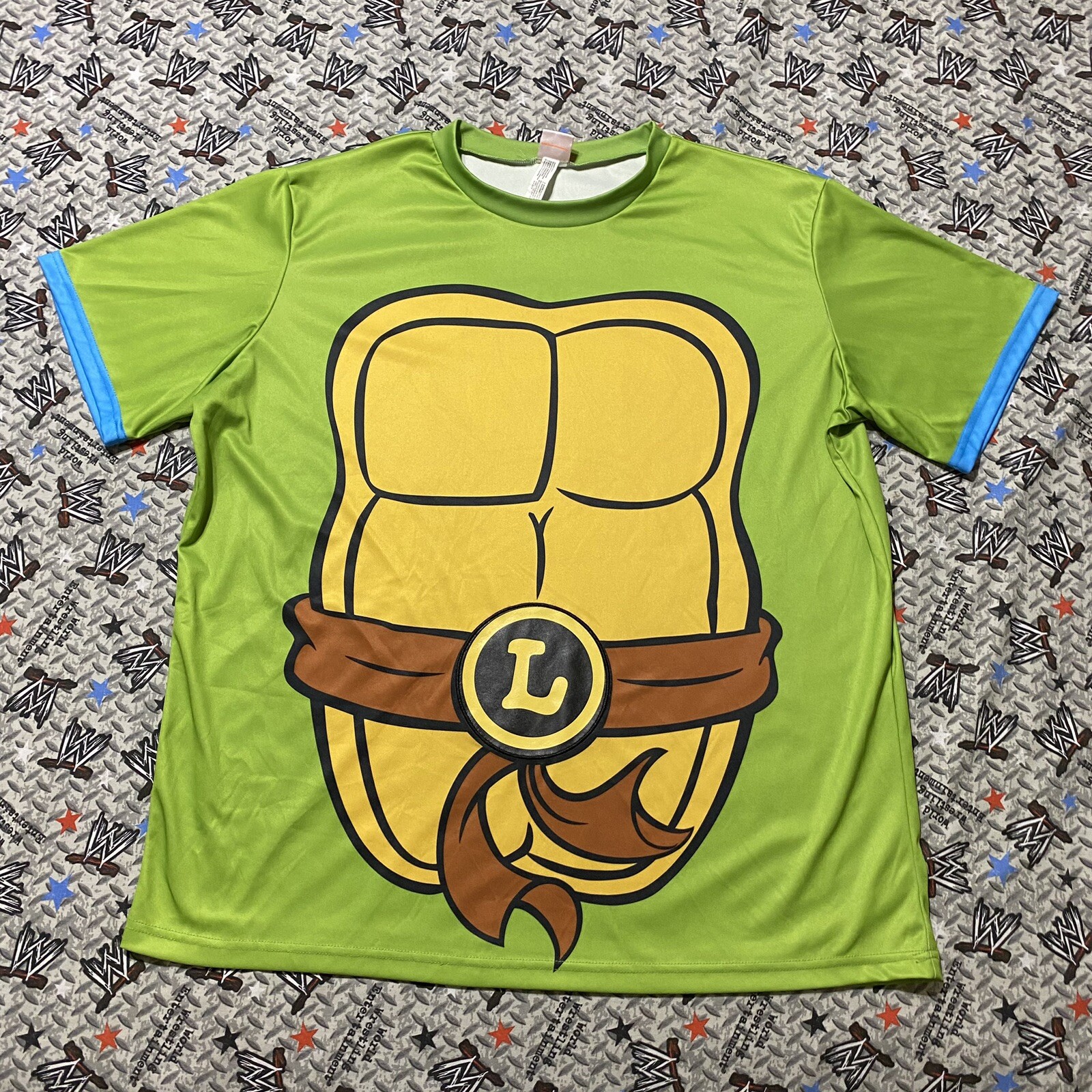 Leonardo TMNT Turtle Shell Costume T-Shirt Men's XL T… - Gem