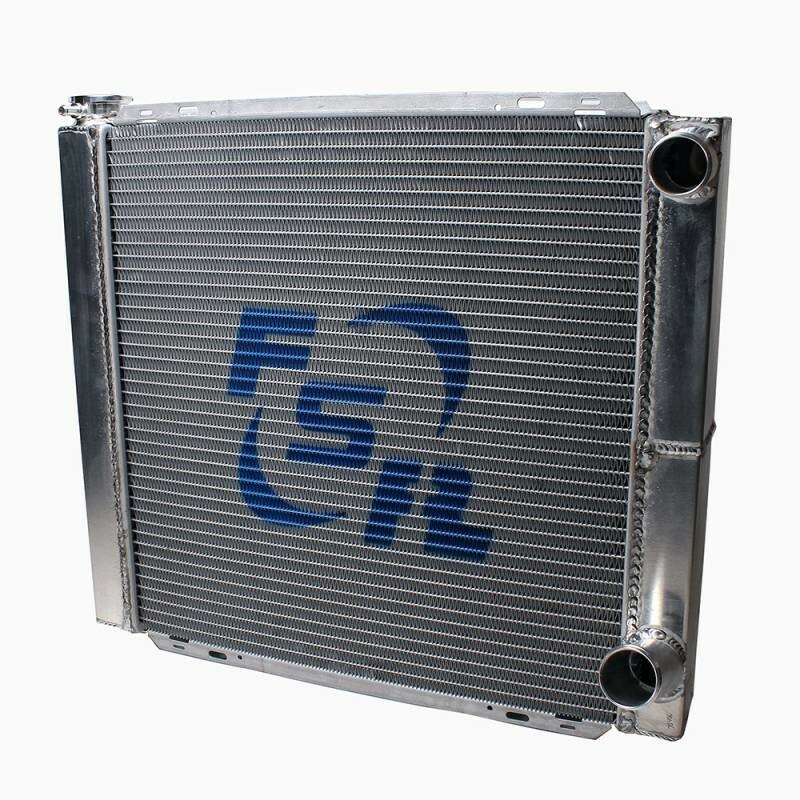FSR Racing 2419D1 19" x 24" GM Chevy Aluminum Radiator 1 Row Double ...