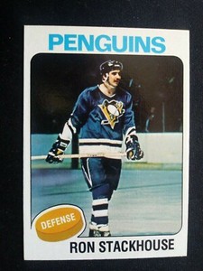 1975-76 Topps Hockey Card # 111 Ron Stackhouse - Pittsburgh Penguins | eBay