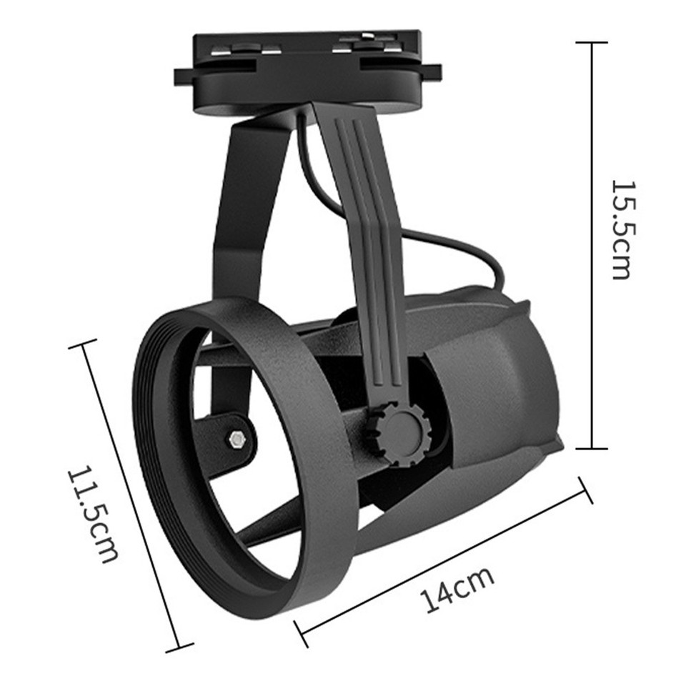 Lamp Bases Track Light Bracket Adjustable E27 PAR30 Spotlight Track ...