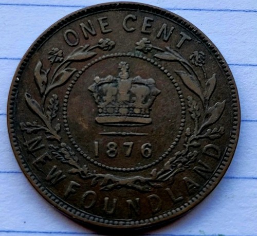 1876 ONE CENT NEWFOUNDLAND VICTORIA D:C: REG. | eBay