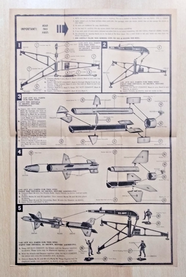 18-1808 REVELL 1:40 Scale USN BENDIX RIM-8 TALOS AA MISSILE Plastic ...