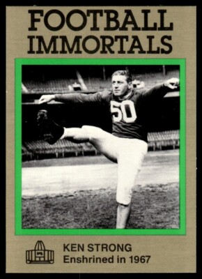 1985 FOOTBALL IMMORTALS KEN STRONG NEW YORK GIANTS #110 | eBay