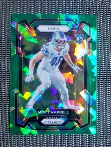 2023 Panini Prizm Green Cracked Ice Jack Campbell #330 Rookie Card RC ...