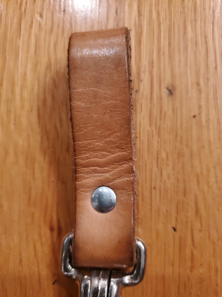 NOS Old Stock Klein Tools Tan Leather Snap Belt Loop Tool Holster USA Made Tight | eBay