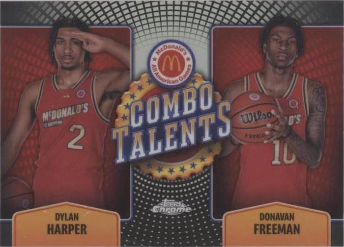 2024 Topps Chrome Mcdonald's All American - Combo Talents Dylan Harper ...