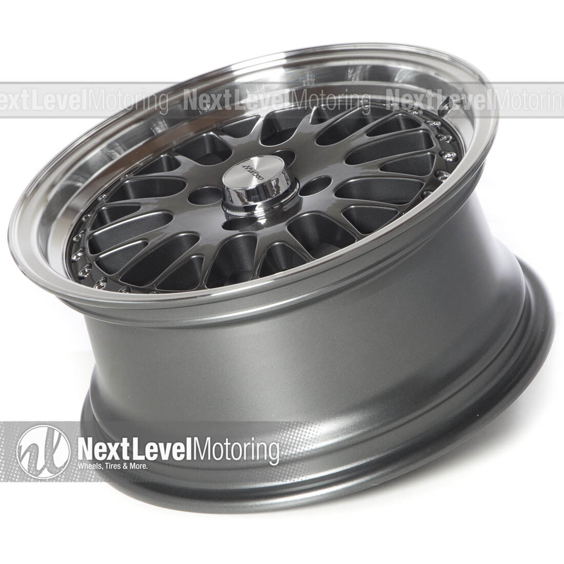 Circuit CP21 15x7 4-100 +25 Gun Metal Wheels Fits Acura Integra DC2 JDM ...