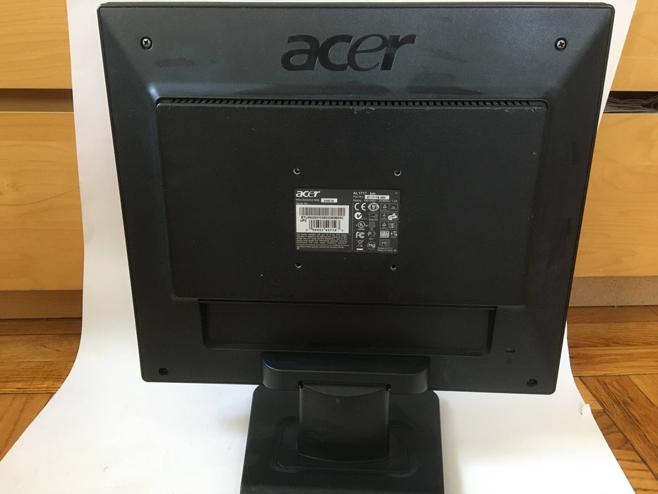 ACER AL1717 COMPUTER DISPLAY LCD MONITOR ET.1717B.M00 17" | eBay