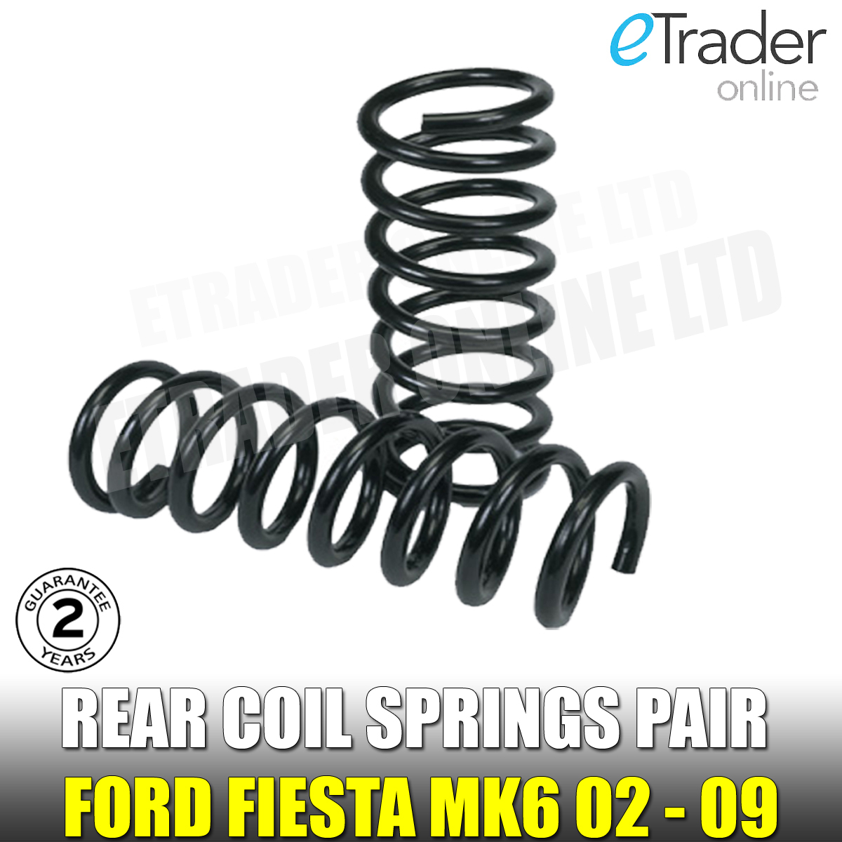 FORD FIESTA MK6 REAR COIL SPRINGS 2002 - 2009 PAIR NEW ROAD SPRING SET ...