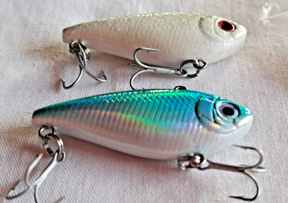 LOT Rapala Mini Fat Rap 3 Crankbait Silver 1ea and 6ea Small Reflective ...