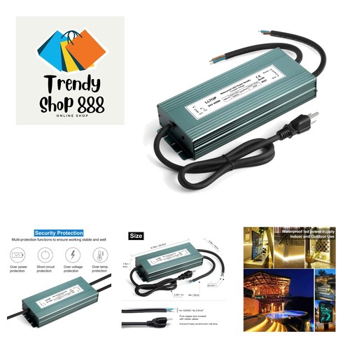 LED Driver 400 Watts 110V/120V AC to 24V DC 16.6A Power Supply ...