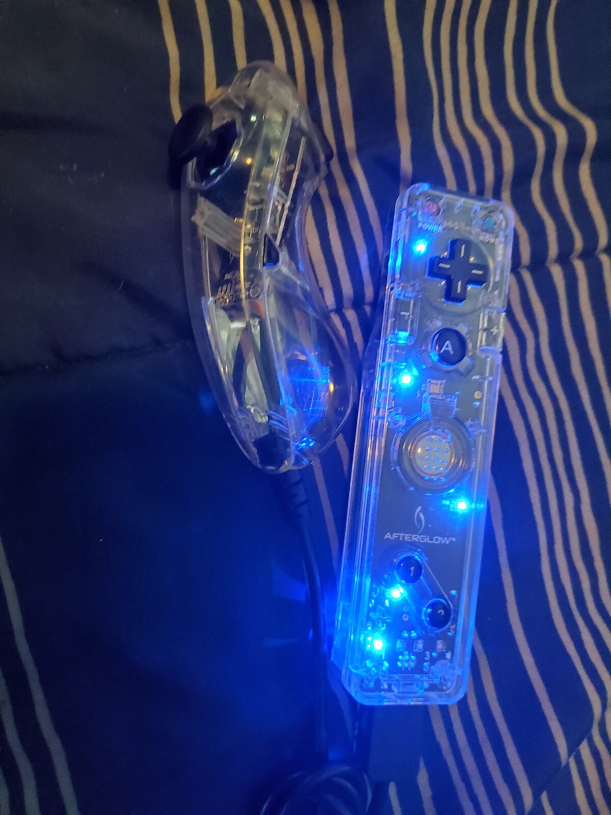 Transparent (black) PDP Afterglow Remote Controller NINTENDO WII ...
