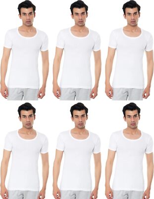 VIP Bonus Men's Half Sleeves Cotton Vest (Pack of 6) | eBay