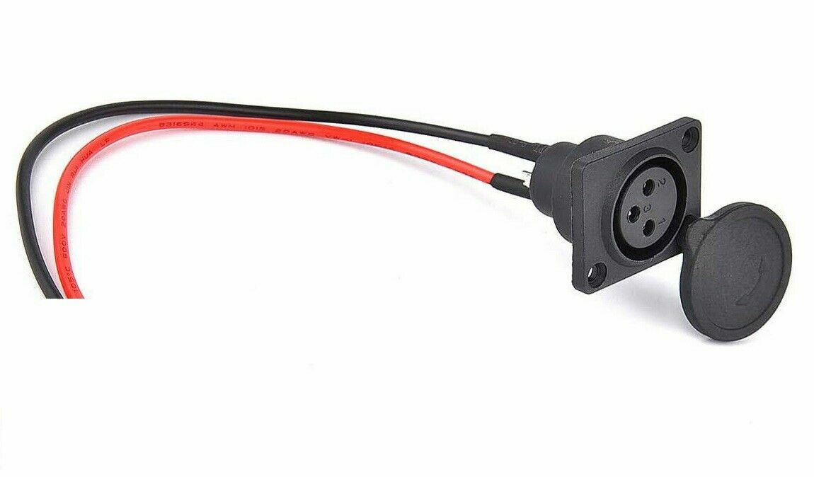 XLR Charging Port / Socket w/Cap for Razor MX500, MX650, & SX500 NEW | eBay