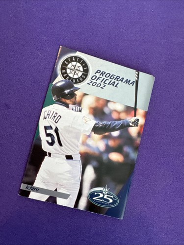 2002 Seattle Mariners Ichiro Pocket Schedule SPANISH | eBay