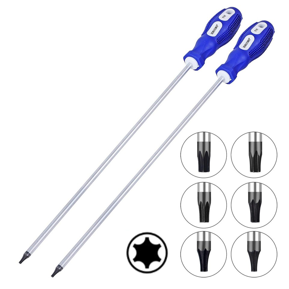 IEBUOBO Extra Long Torx Screwdrivers Set, length 12-inch T10-T30, plus ...