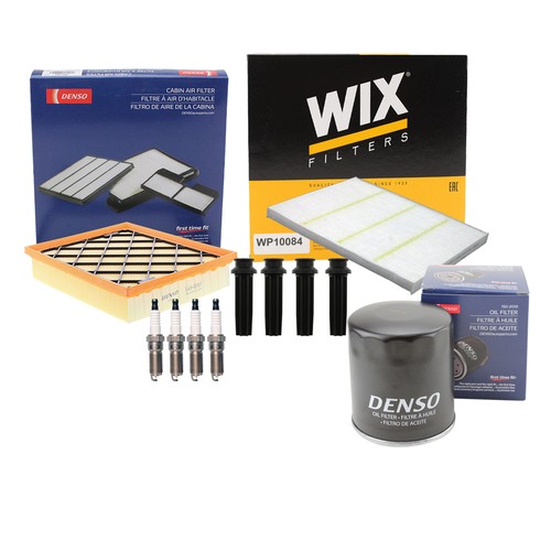 Denso Tune Up Kit NGK 4 Spark Plugs & Boots Kit for Edge Fusion MKZ 2.0 ...