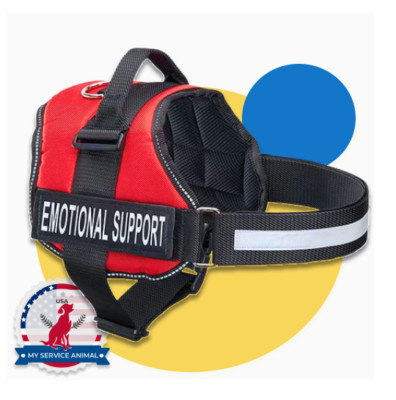 Emotional Support Animal Harness | All Sizes No Pull Reflective ESA ...