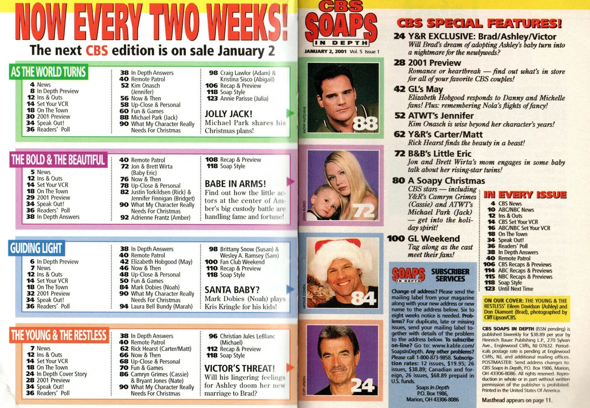 Cbs Soap Opera Digest Recaps